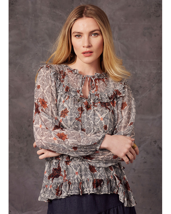 LOOBIES STORY FEARLESS RUFFLE TOP - Tops : Mainly Casual | Women's ...